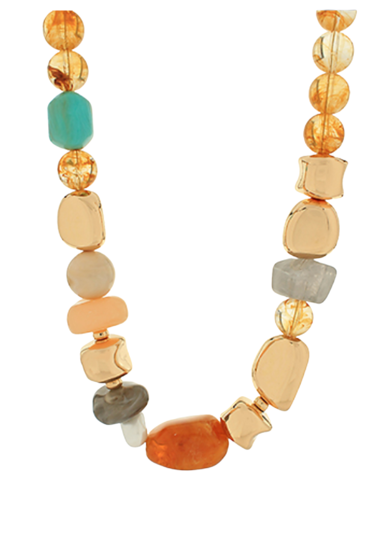 Mimi Stone Beaded Necklace – Hand In Pocket