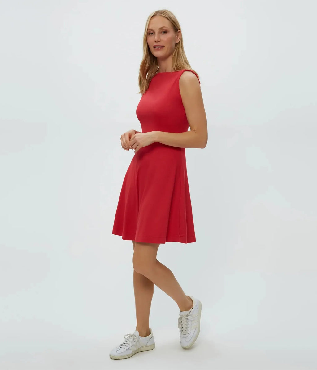 Michael Stars Sayde Mini Skater Dress- Rumba – Hand In Pocket