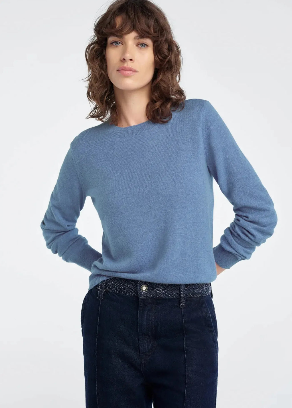 Favorite Daughter The Cashmere Crew - River Blue - $268 – Hand In Pocket
